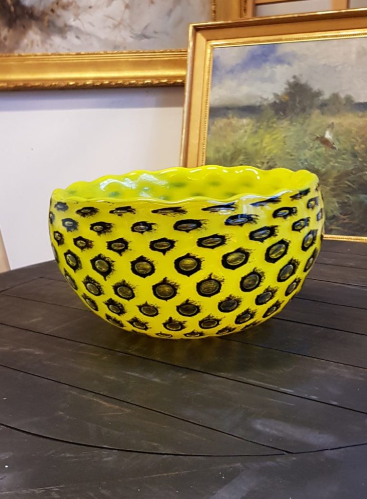 Dan Clausen Glasunikat - Gul - KH Konst & Antik