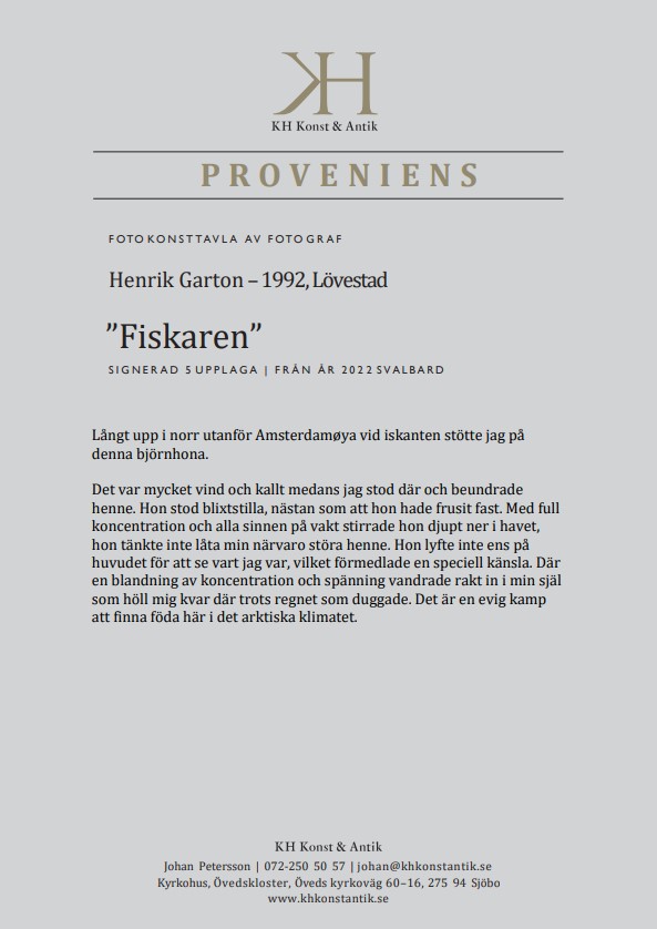 Henrik Garton - "Fiskaren" - 2022 - KH Konst & Antik